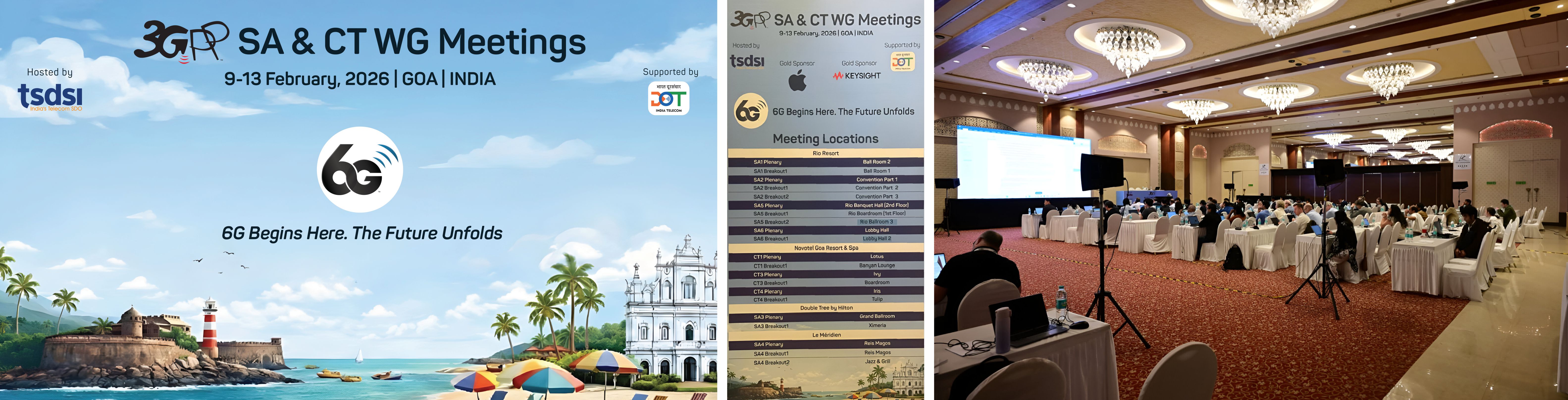 TSDSI hosts 3GPP SA and CT Working Group Meetings in Goa from 9 to 13 ...
